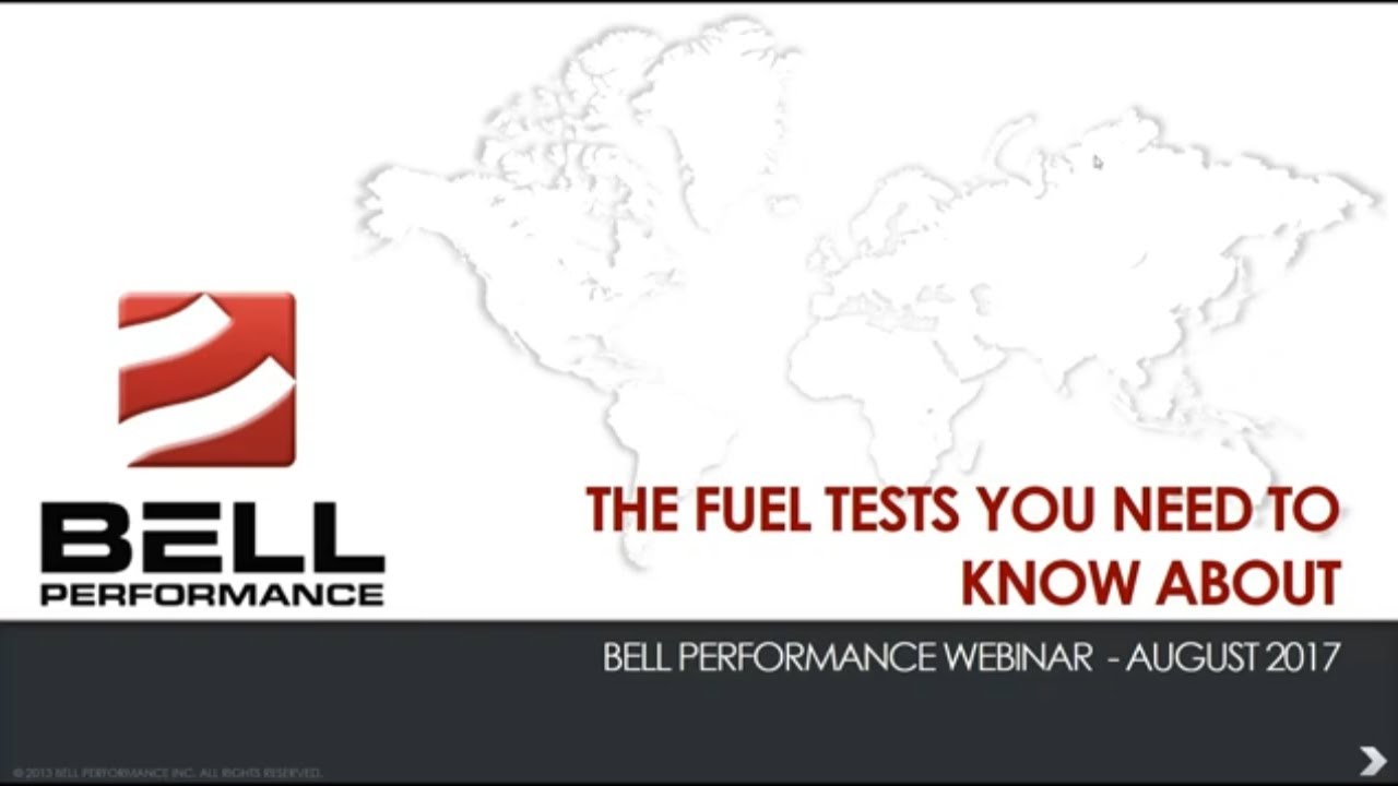 Webinar: The Fuel Tests You Need to Know About | Bell Performance - YouTube