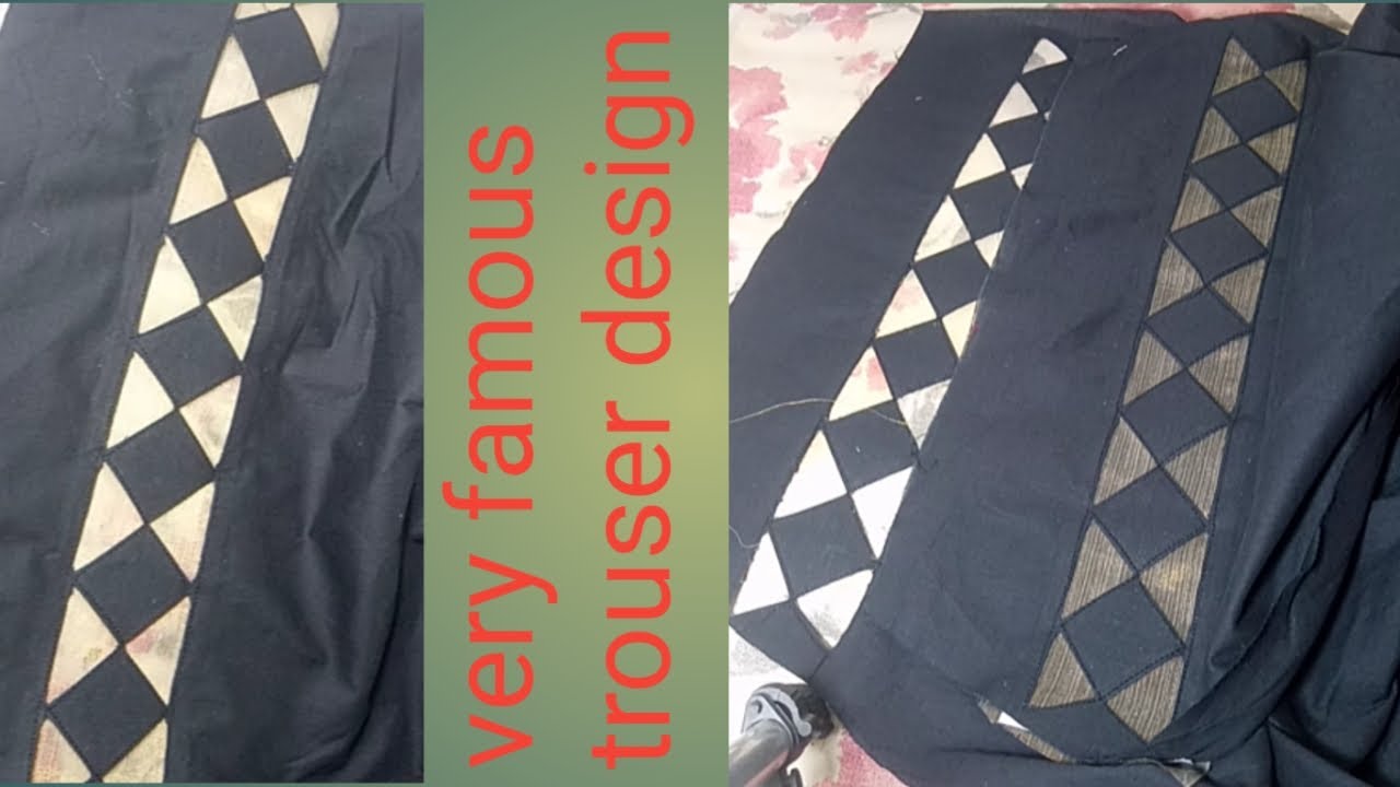 very famous and trendy trouser design for girls|trouser ka square shape ...