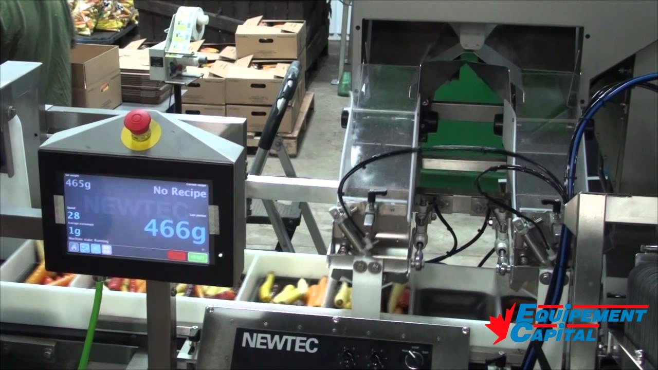 Newtec 4009B2 with NBM50G - Carrot Tray Filler - YouTube