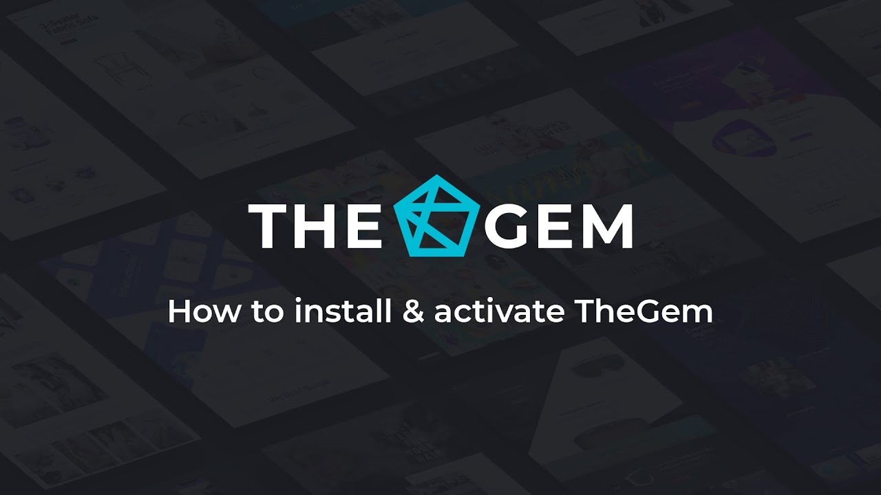How to Install TheGem WordPress Theme - YouTube