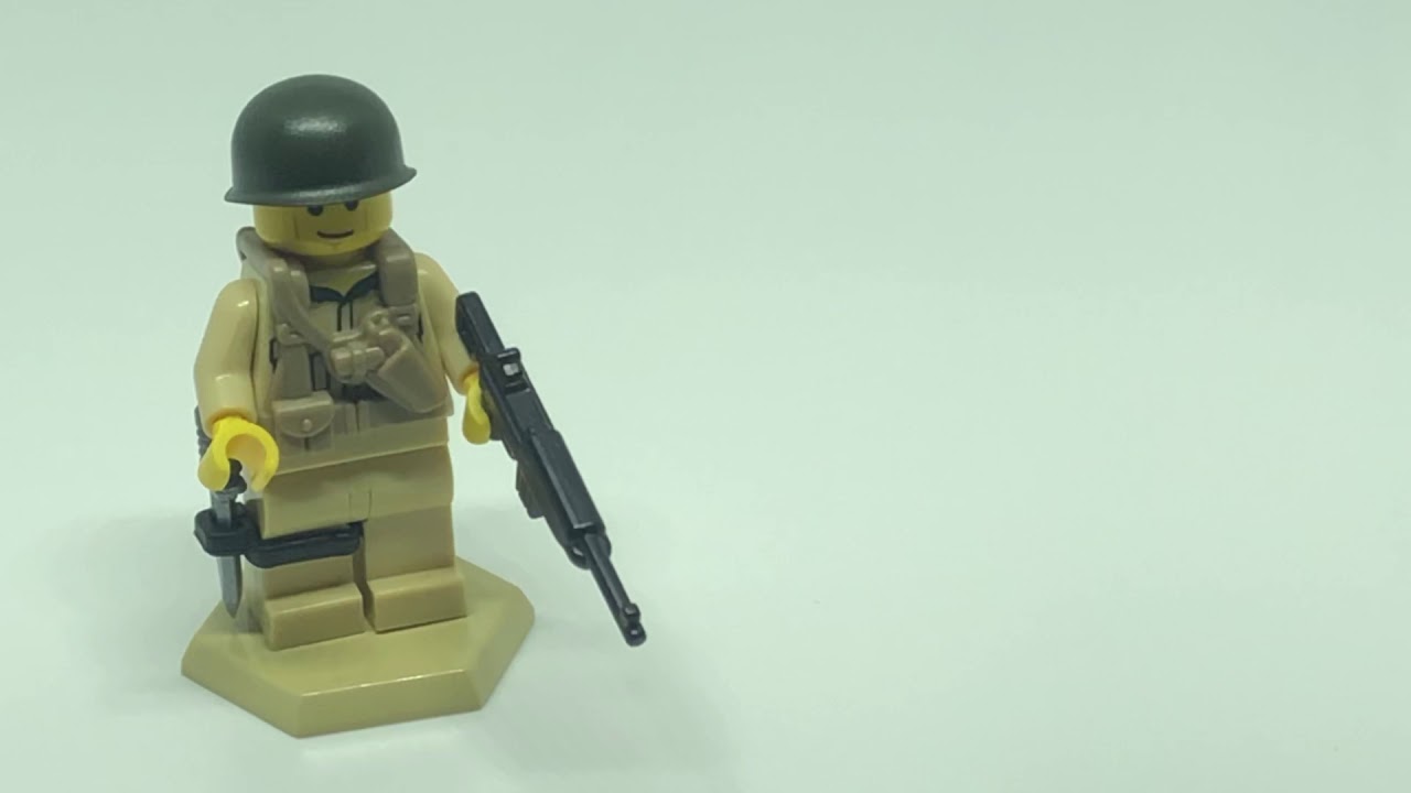 LEGO custom ww2 paratrooper Minifigure video - YouTube