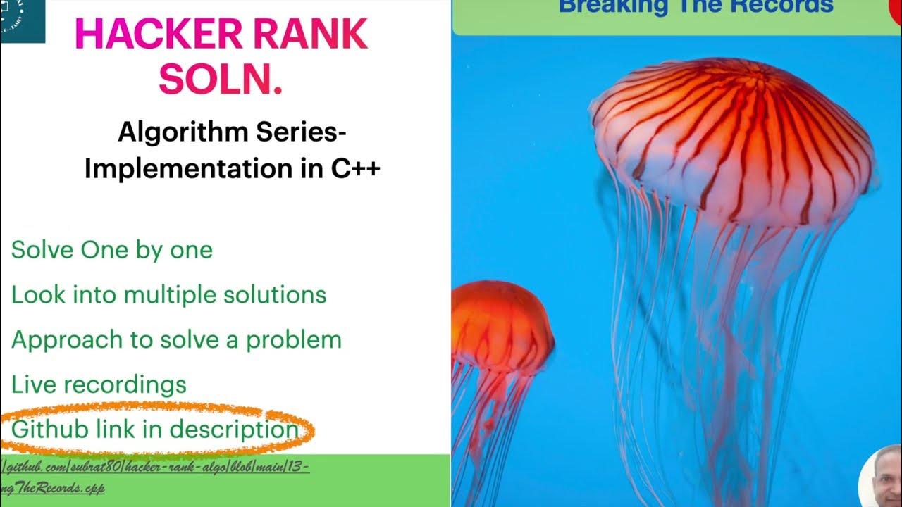 13: Breaking The Records | Hackerrank C++ Algorithm Solution - YouTube
