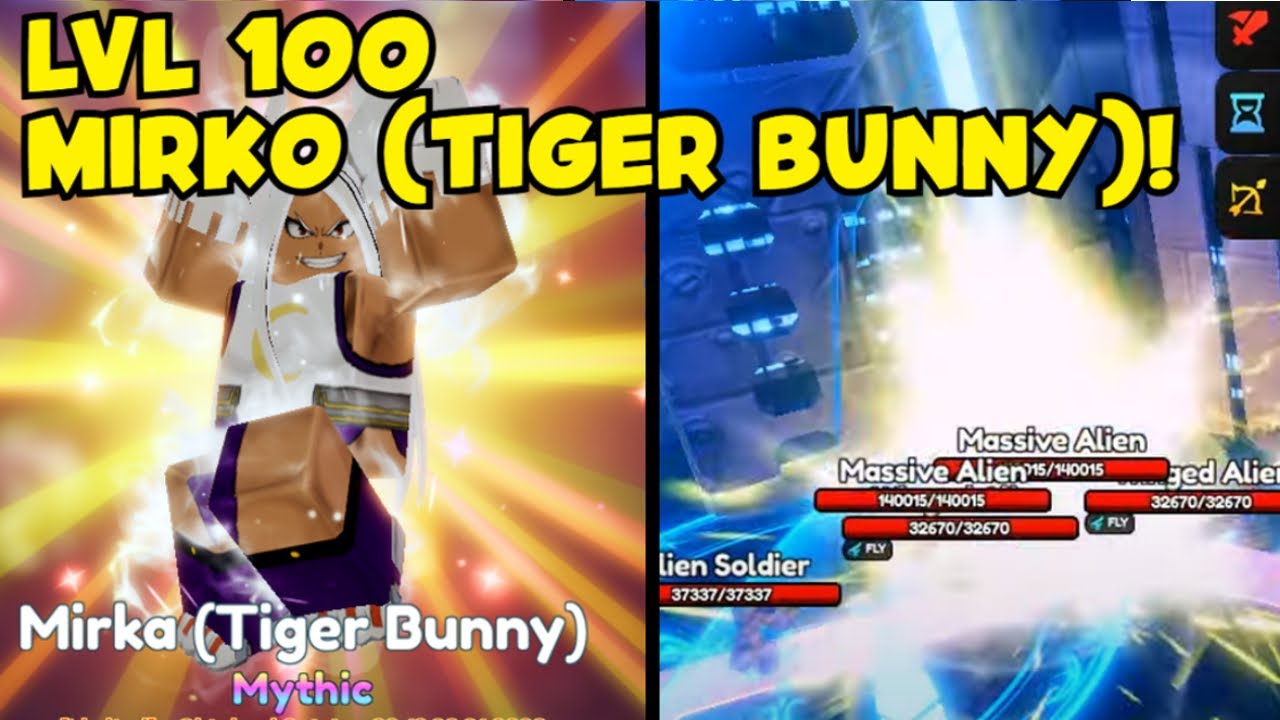LVL 100 EVOLVED MIRKO (TIGER BUNNY) ANIME ADVENTURE! - YouTube