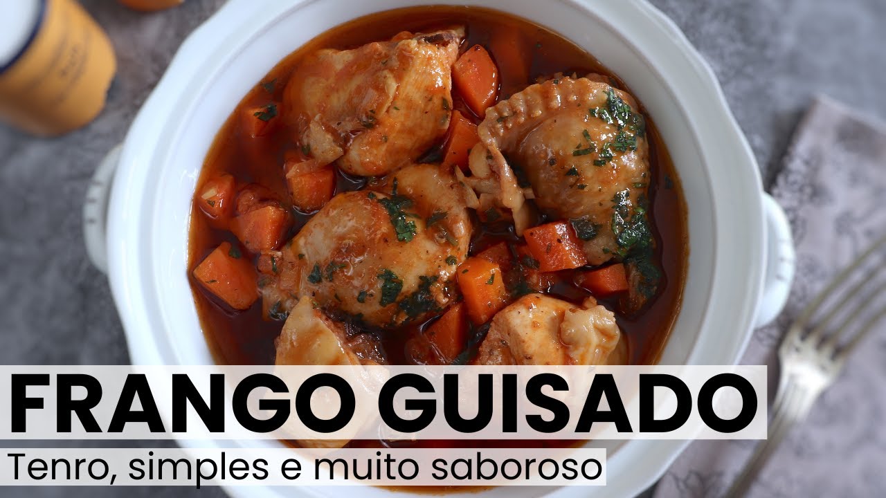 Como fazer Frango guisado simples | Food From Portugal - YouTube