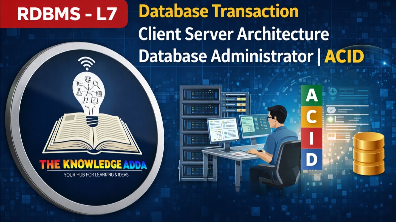 RDBMS - L7 : Database Transaction | Client Server Architecture ...