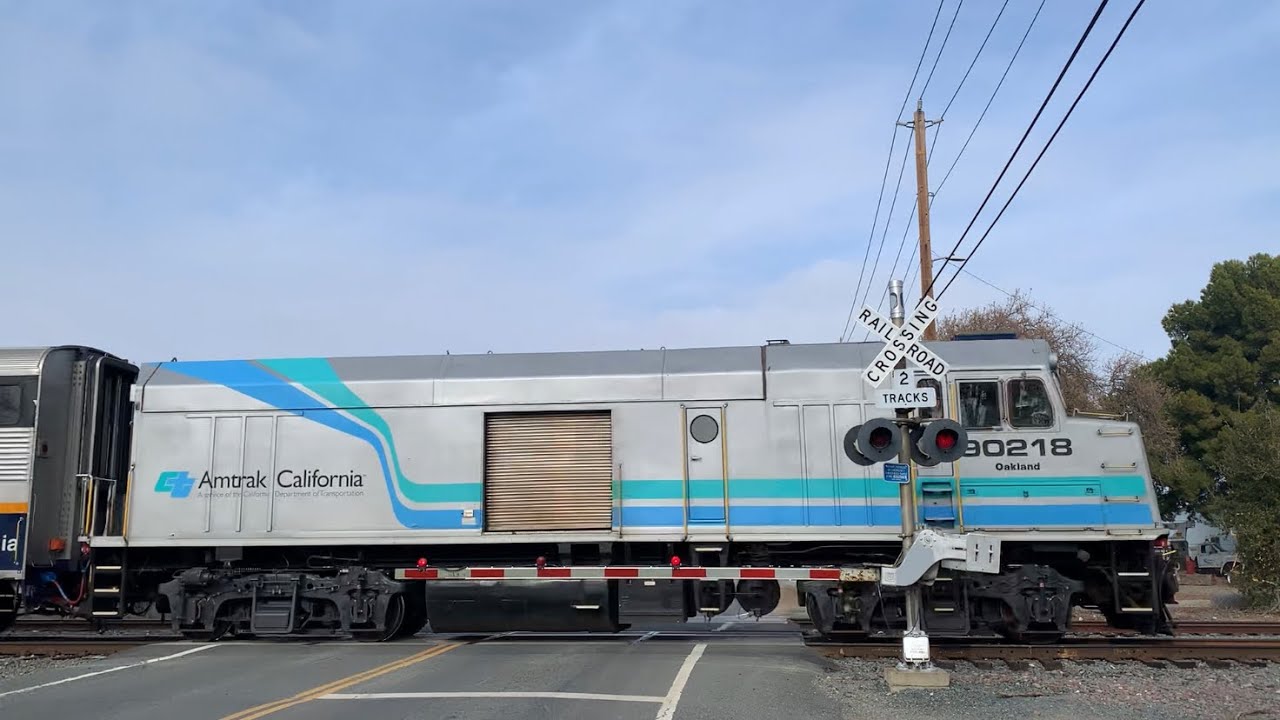 *New E-Bells* Amtrak 90218 San Joaquins Train 714 East - Viera Ave ...