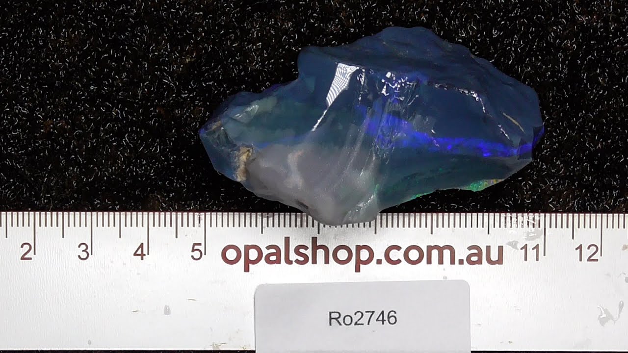 Ro2746 - Single Seam Opal from Lightning Ridge, Australia - YouTube