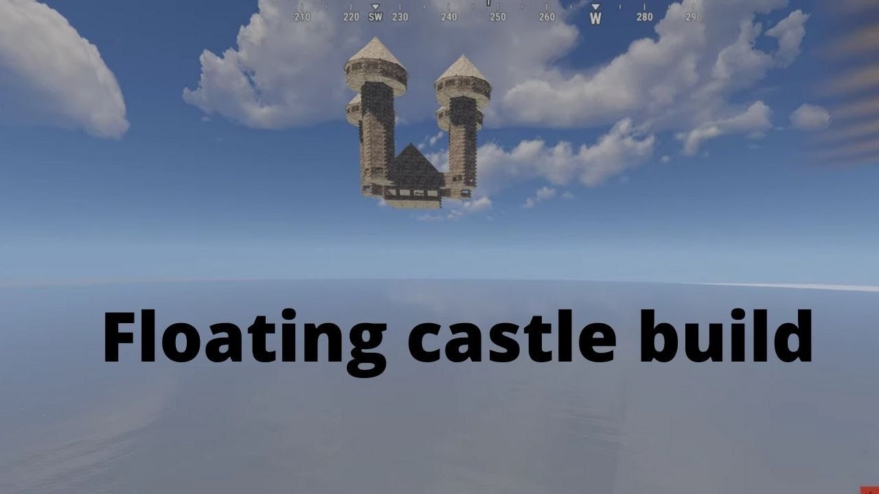 RUST.. Trying out a new server....Unrestricted building...Custom map ...