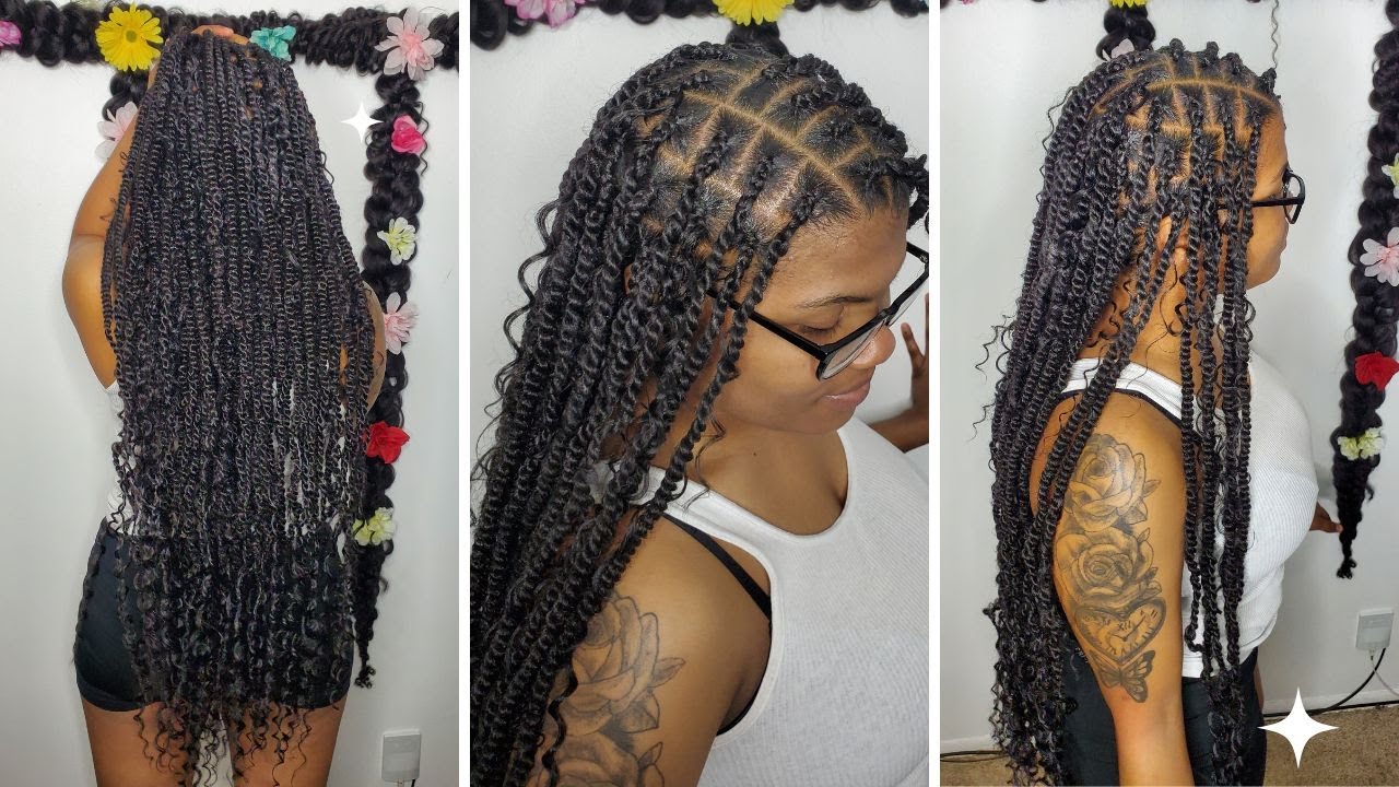 Tutorial | How to Long Mini Bohemian Island Twist | Long Spring Twists ...