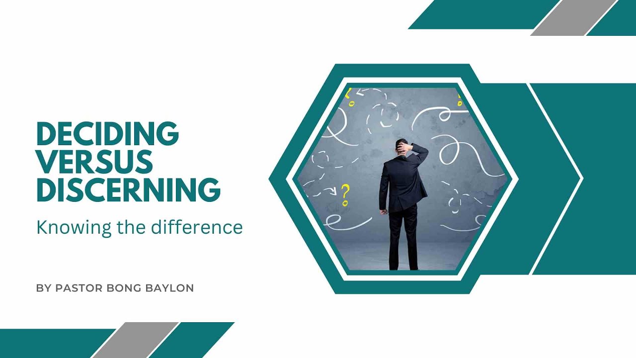 Deciding versus Discerning - YouTube