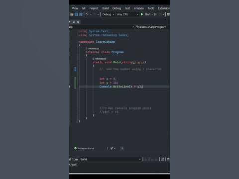 How to add two numbers in csharp c# tutorial #add #two #shorts - YouTube