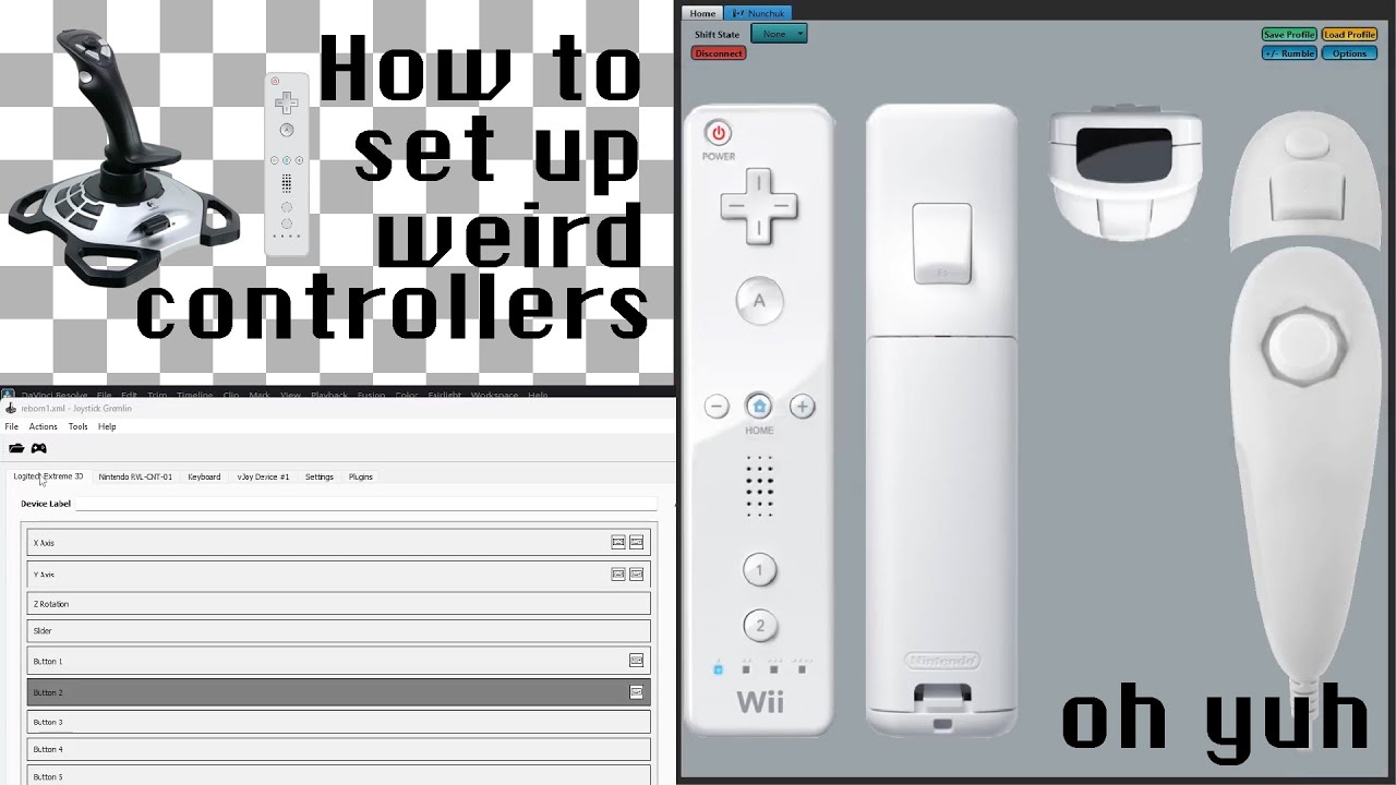 How to set-up weird controllers for PC Wiimotes, Flight Sim, Guitars ...