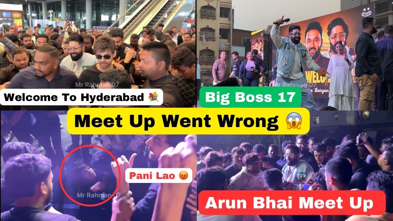 Big Boss 17 Arun Bhai Grand Welcome😍 Meet Up In Hyderabad Went Wrong😱 ...