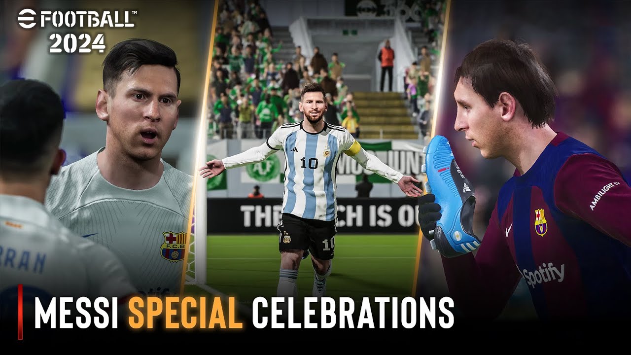eFootball 2024 | Messi Special Celebration - YouTube