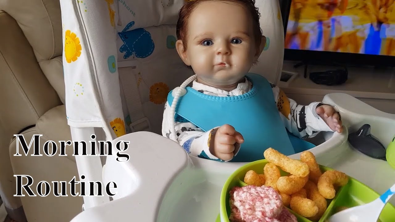 Reborn Morning Routine with Newborn Tristan (REBORN doll roleplay ...
