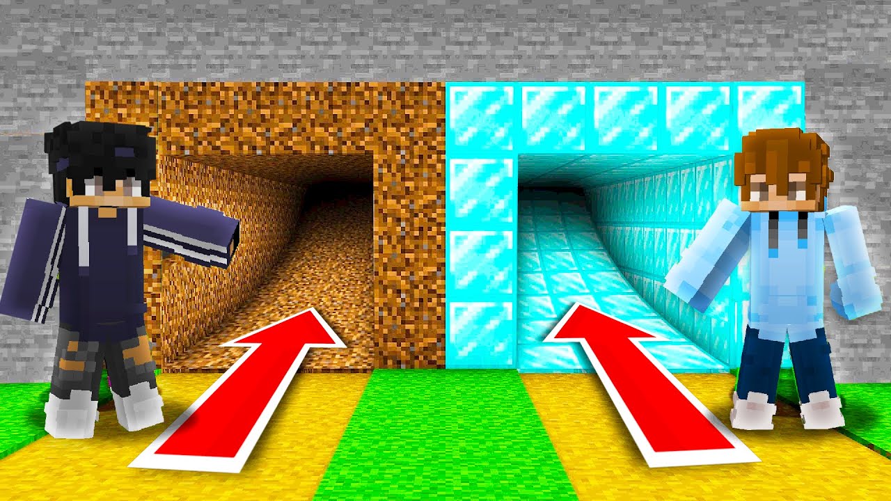 We Found a SECRET TUNNEL in Minecraft 😱 - YouTube