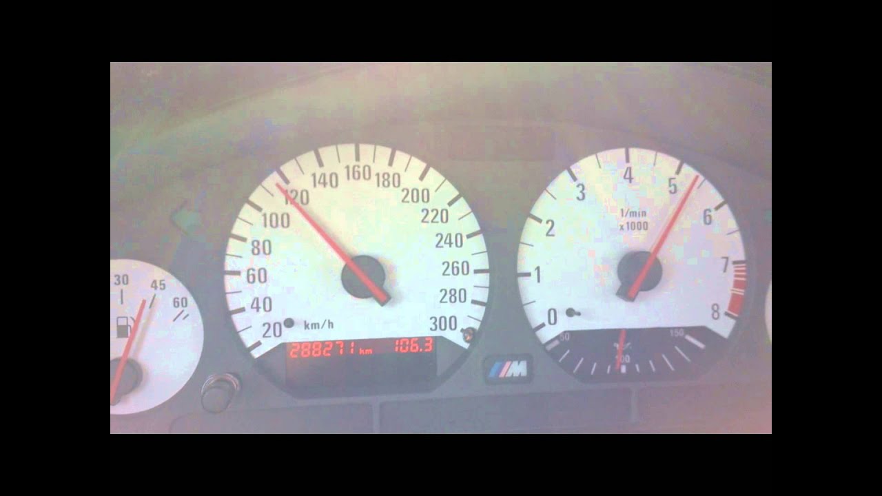 SPECIAL BMW E36 M3 3.0 Acceleration Sound Tacho 0 - 220 Km/h - YouTube
