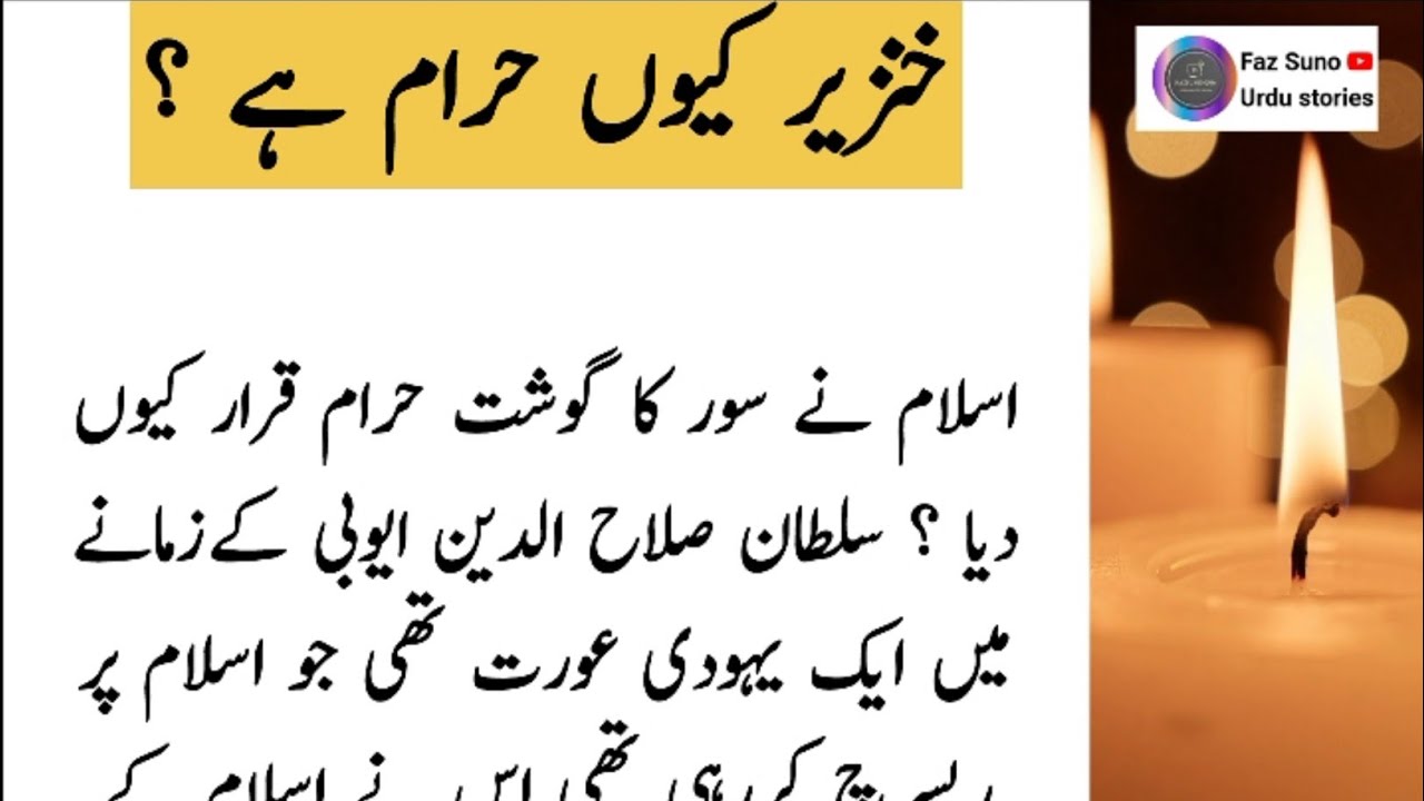 Urdu story khinzeer kyun haraam hai - YouTube