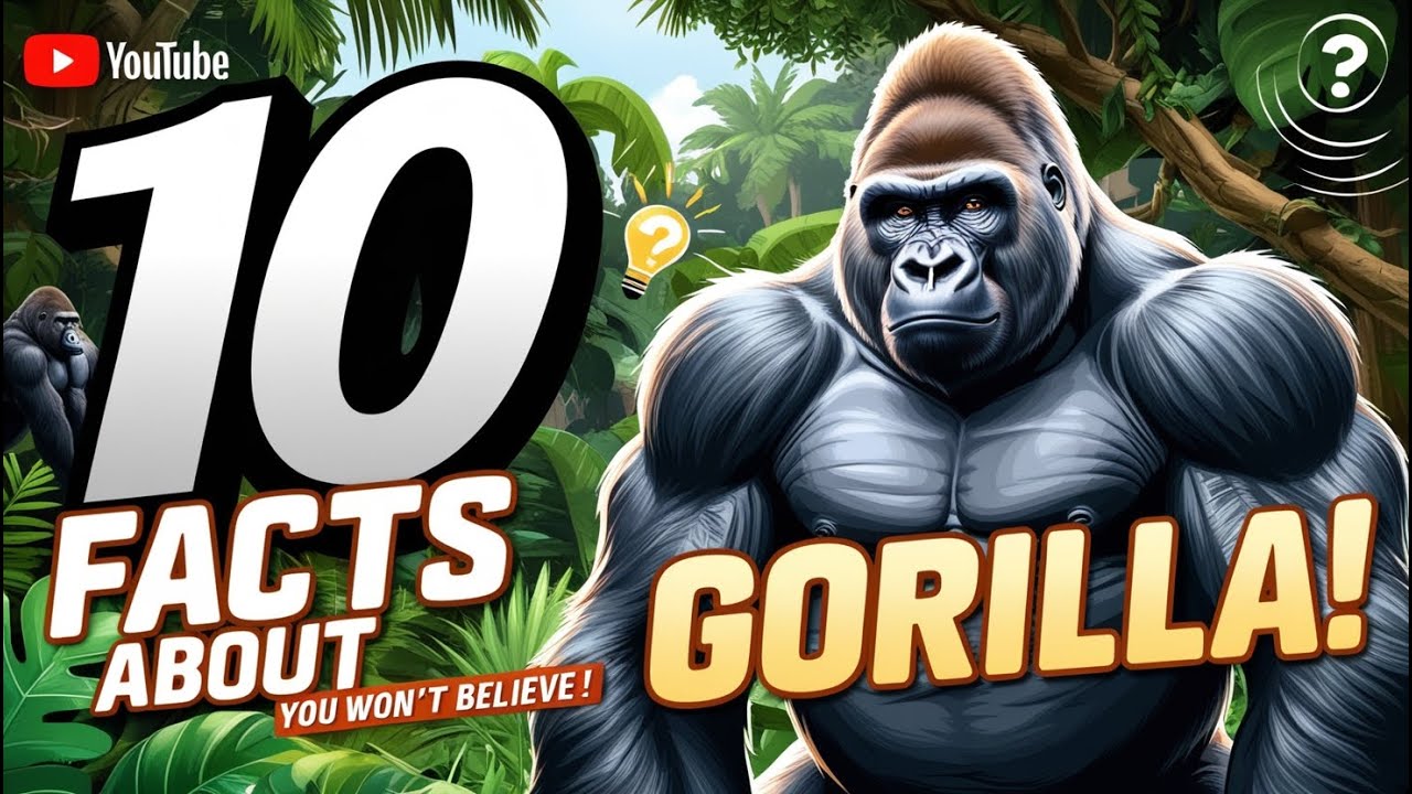 10 Facts About Gorilla: Incredible and Surprising Secrets! - YouTube
