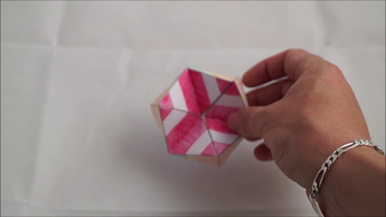Wie funktioniert das Fidget Flextangle aus Papier? - YouTube