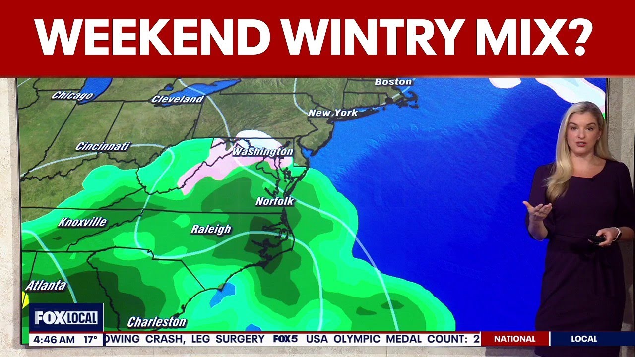 DC weather: Chance for a weekend wintry mix - YouTube