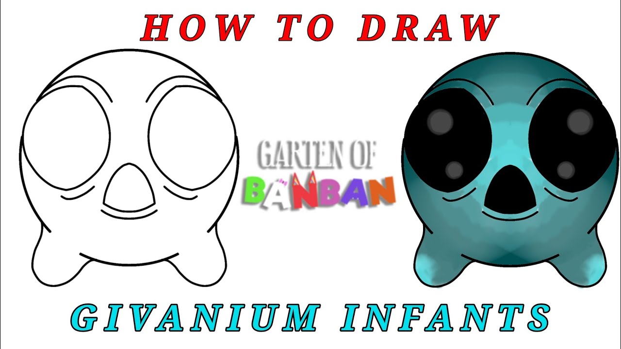 How to draw Givanium Infants from Garten Of Banban | Simple step by ...
