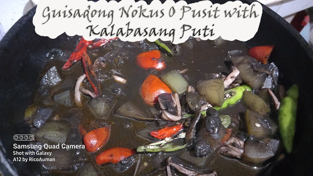 Guisadong Nokus o Pusit with Kalabasang Puti - YouTube