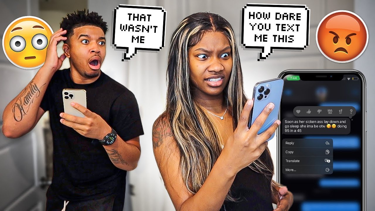 Sending My Girlfriend The Wrong Text Message Then RUSHING To Delete It! - YouTube