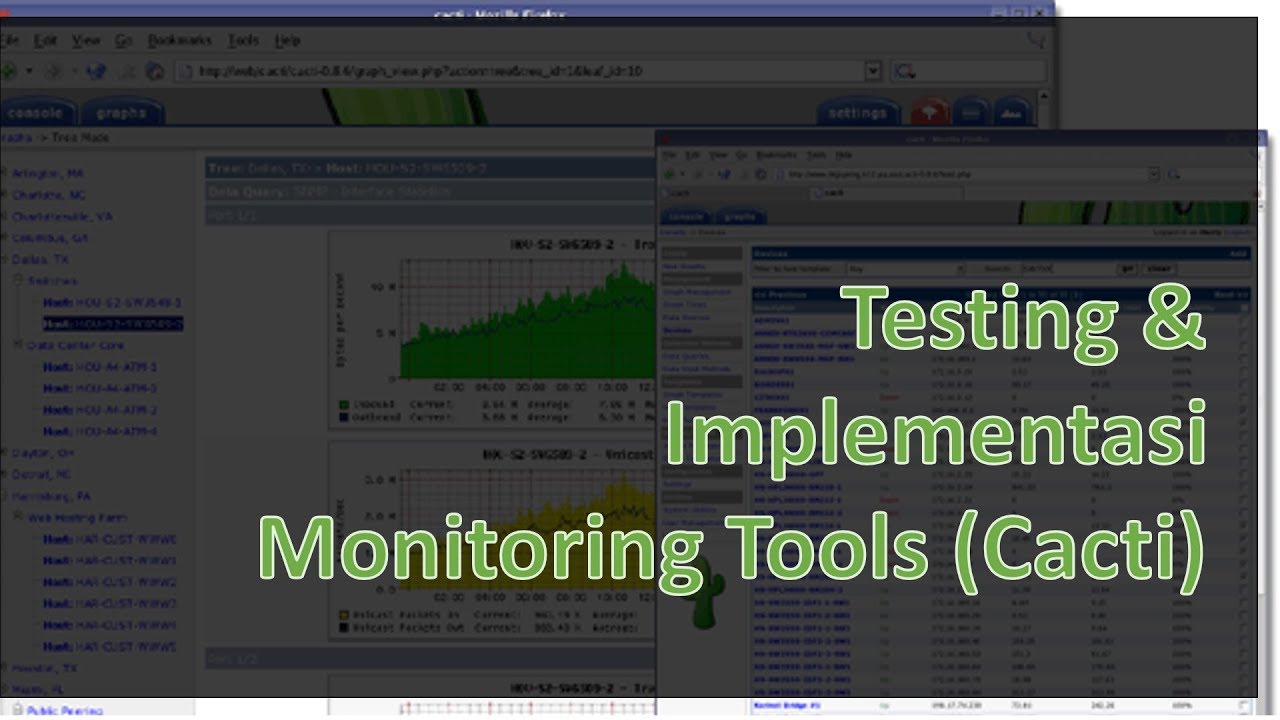 Testing Monitoring Tools - Cacti SNMP - YouTube