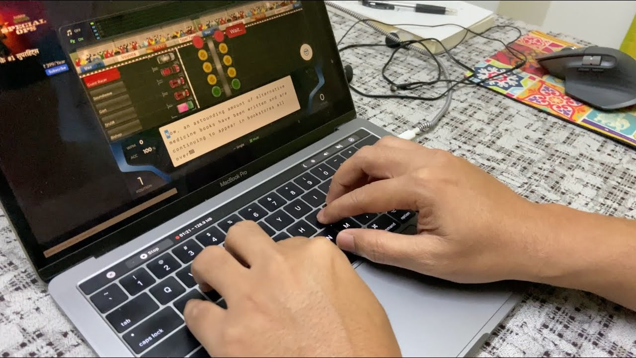 Touch Typing Test with Colemak - 21st Century Keyboard Layout - YouTube