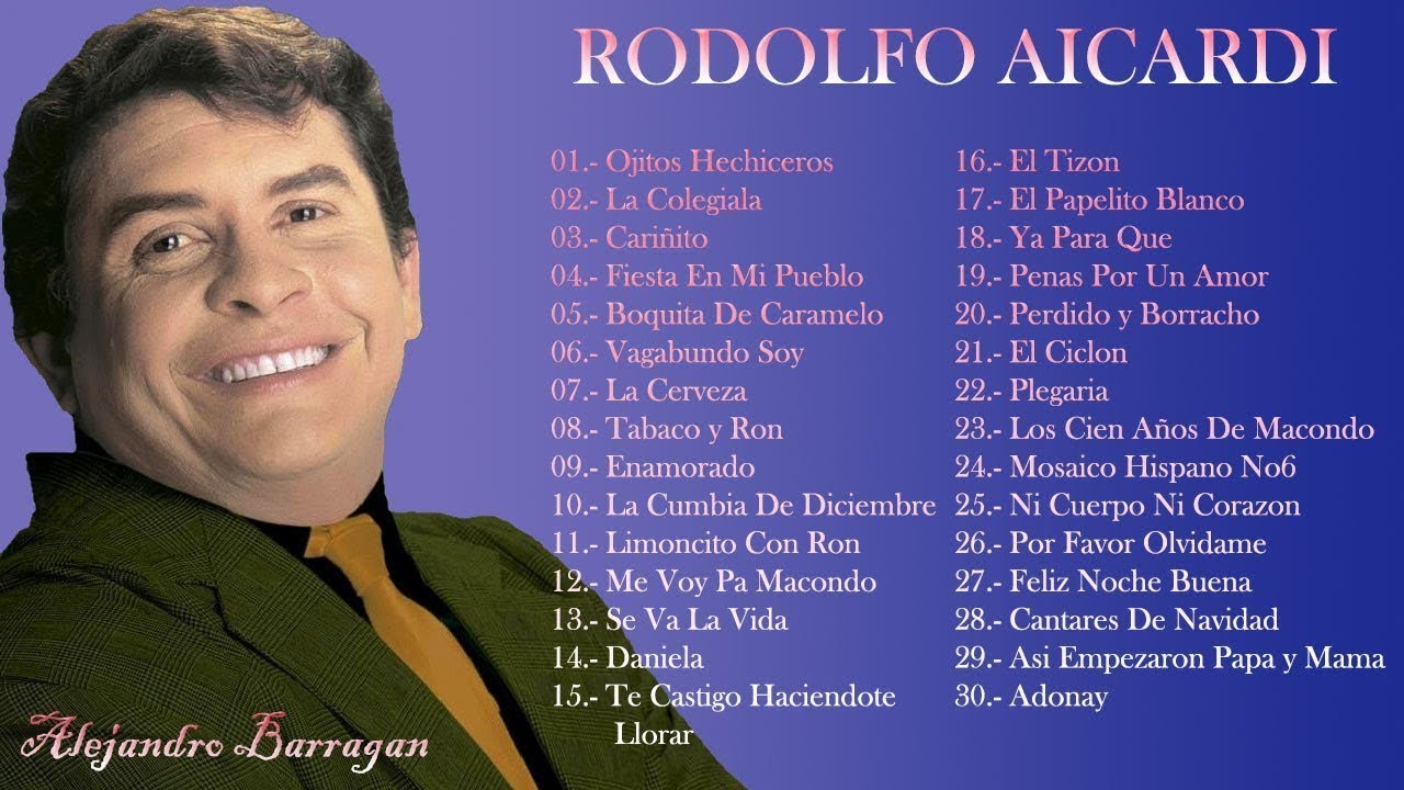 RODOLFO AICARDI - 30 Grandes Éxitos Bailables (Sus Mejores Canciones)