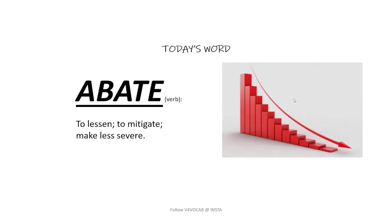 Abate Verb Which Means To Lessen Vocabulary English Use In Sentence abate-verb-which-means-to-lessen-vocabulary-english-use-in-sentence