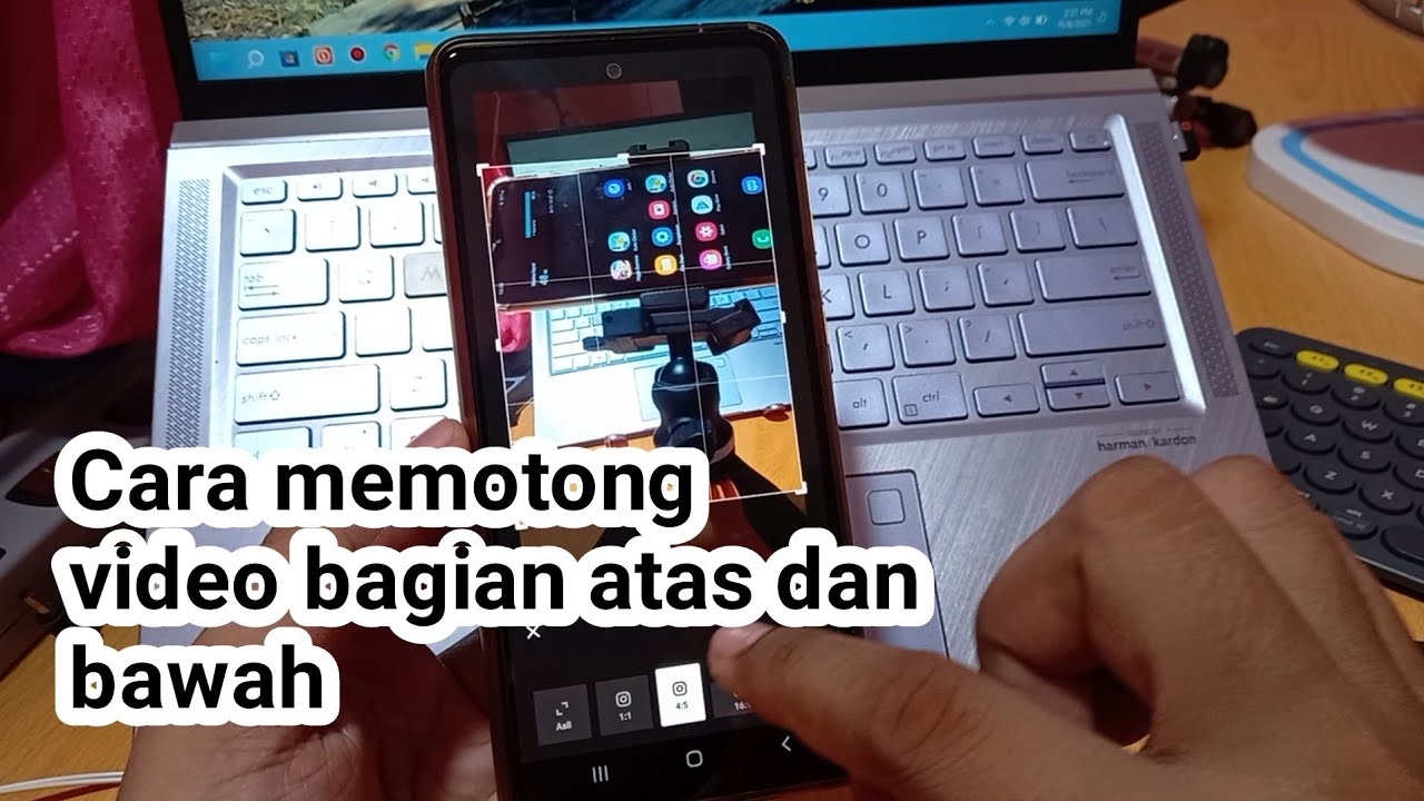 Cara memotong video bagian atas dan bawah - YouTube