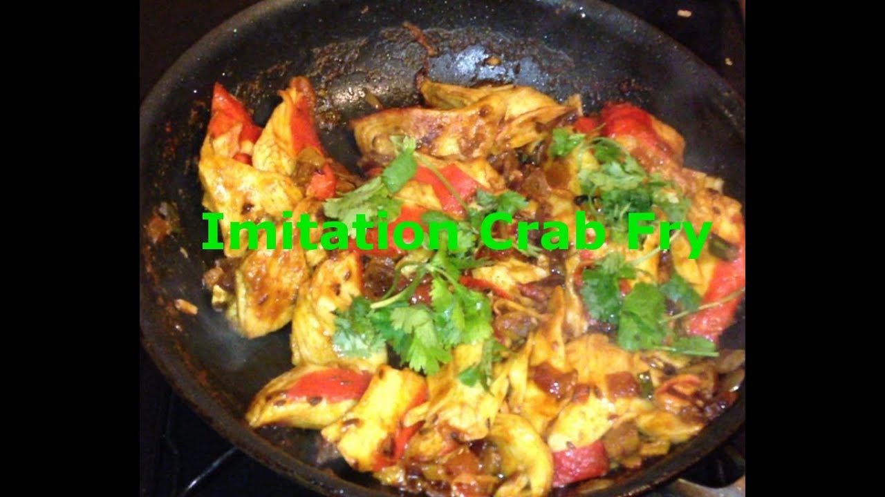 Imitation crab Flake fry - YouTube