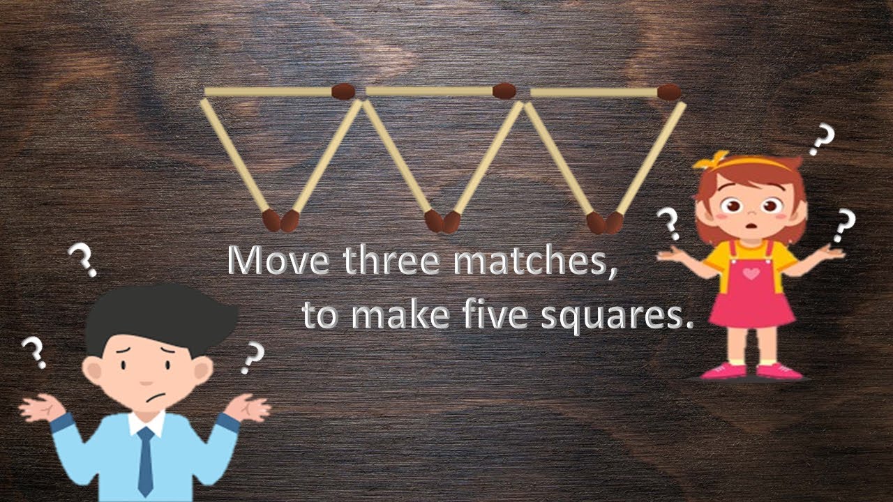 Move three matches to make five Triangle. - YouTube