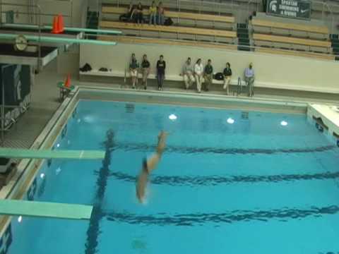 Michigan VS Michigan State diving - YouTube