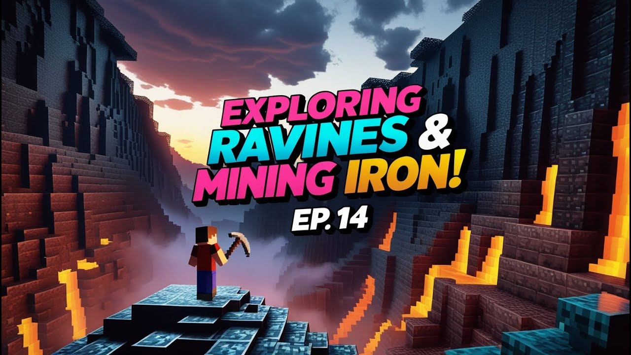 Exploring Deep Ravines & Mining Iron Ore! ⛏️ | Minecraft Adventures Ep ...