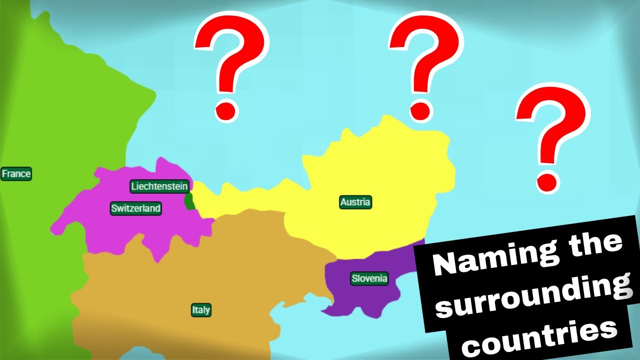 Naming The Surrounding Countries Without Any Hints Part 1(Map Snippets ...