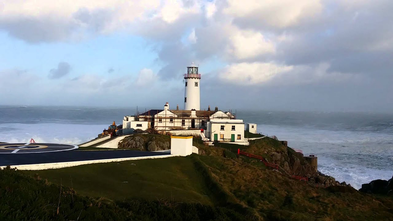 Stormy Seas at Fanad Lighthouse, Donegal. 12/10/14 - YouTube