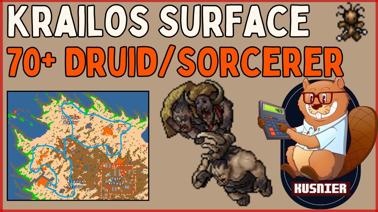 Krailos Surface (Surprisingly great!) | 70+ Sorcerer/Druid | Tibia ...