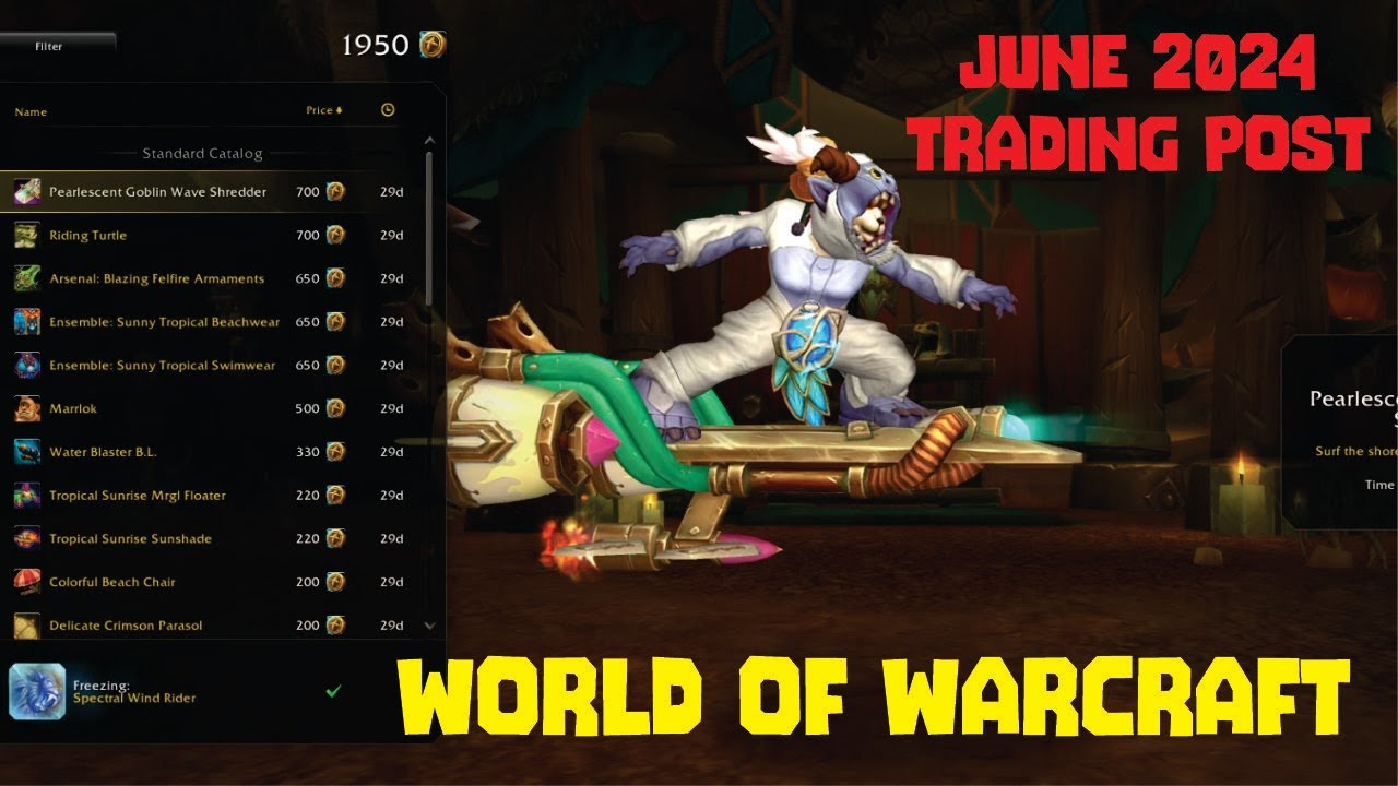 June 2024 Trading Post and Traveler's Log - World of Warcraft - YouTube