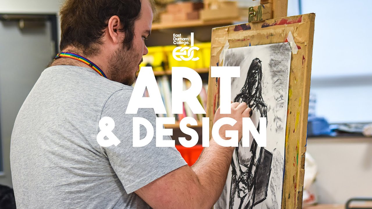Study Art & Design at East Durham College's Peterlee Campus - YouTube