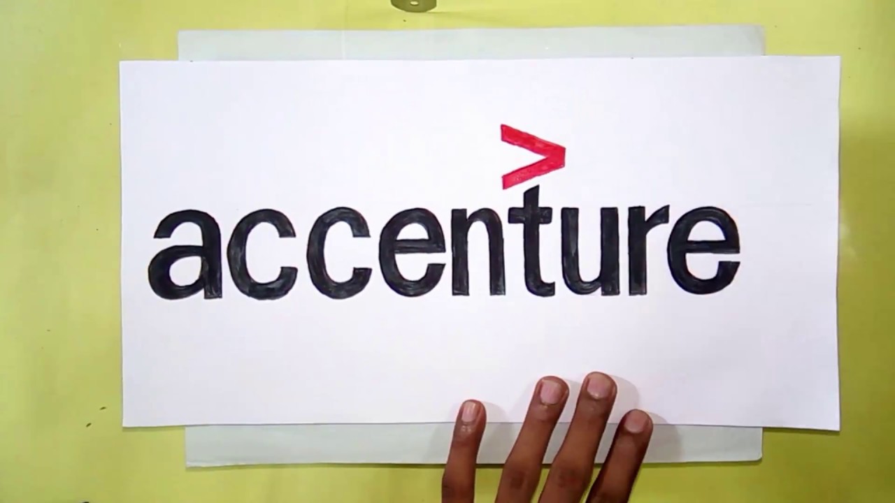 How to draw the Accenture logo - YouTube