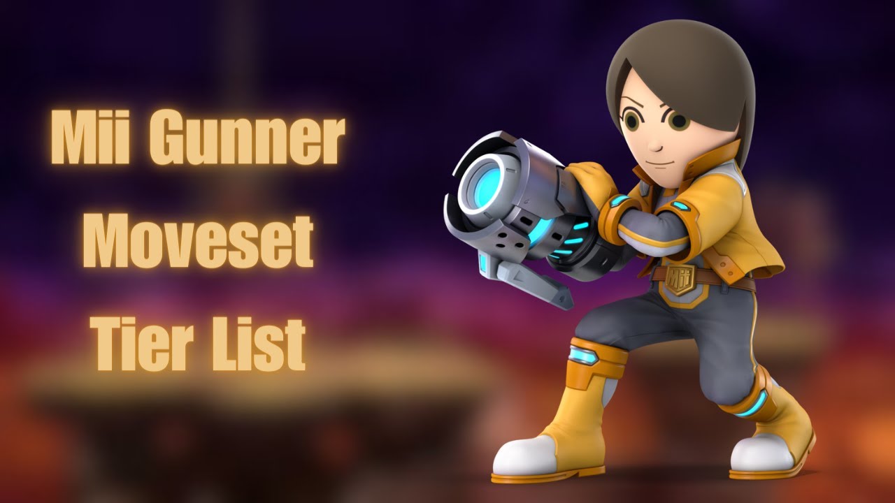 Super Smash Bros Ultimate Moveset Tier List: Mii Gunner - YouTube