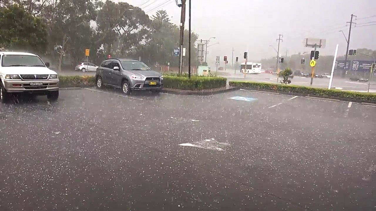 Hail Storm in Sydney - YouTube