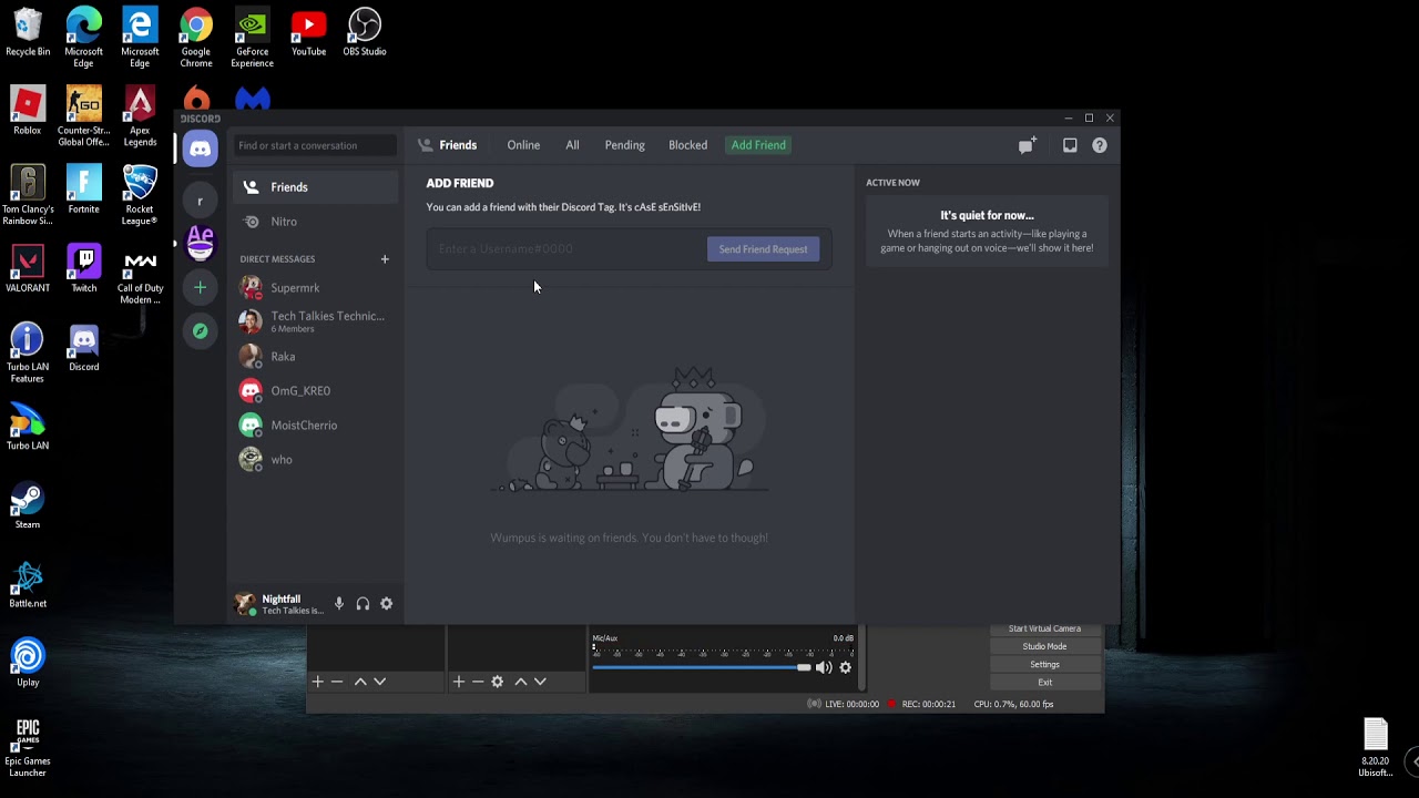 Jacob Teaches You How To Add Friend And Call On Discord! - YouTube