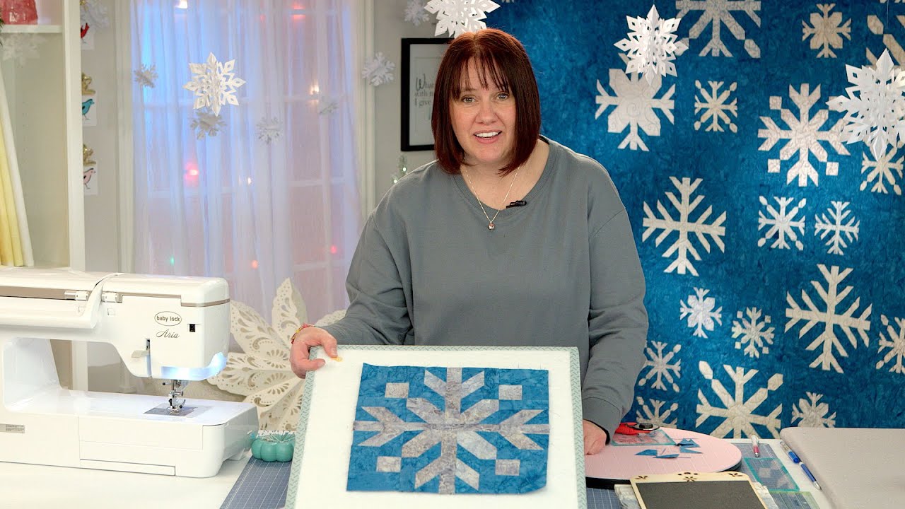 Cozy Up With Batiks: Introduction and Snowflake A Demonstration - YouTube