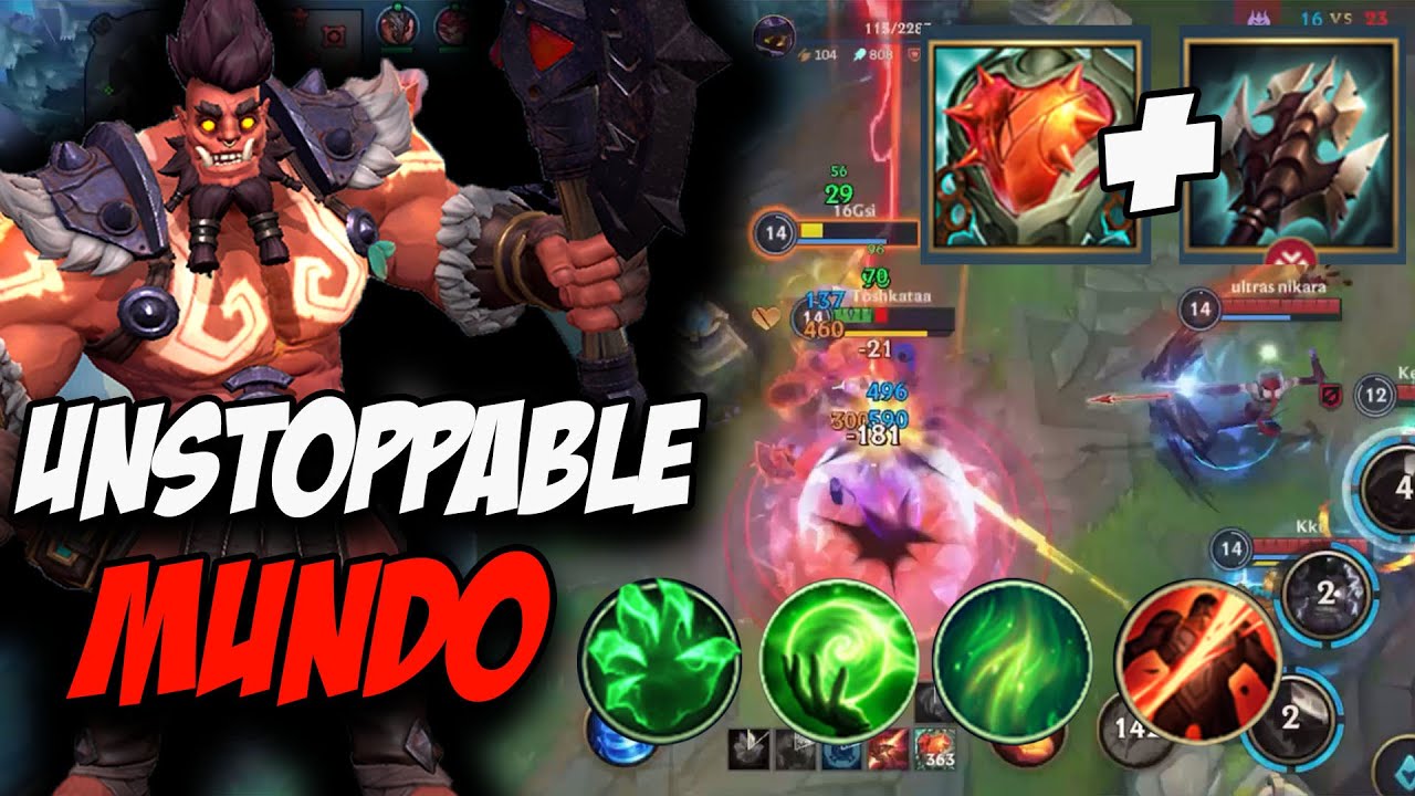 Wild Rift Mundo - Unstoppable Mundo Build and Runes - YouTube