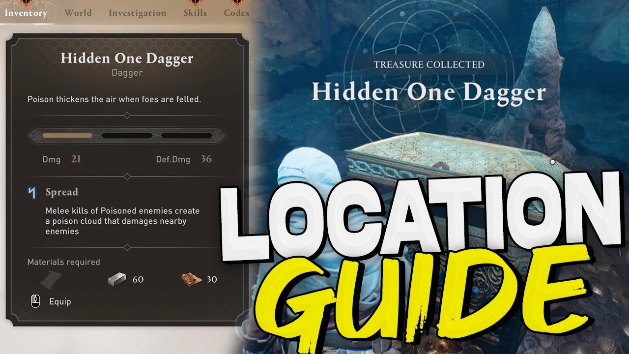 Hidden One Dagger Location Guide in Assassin's Creed Mirage - YouTube