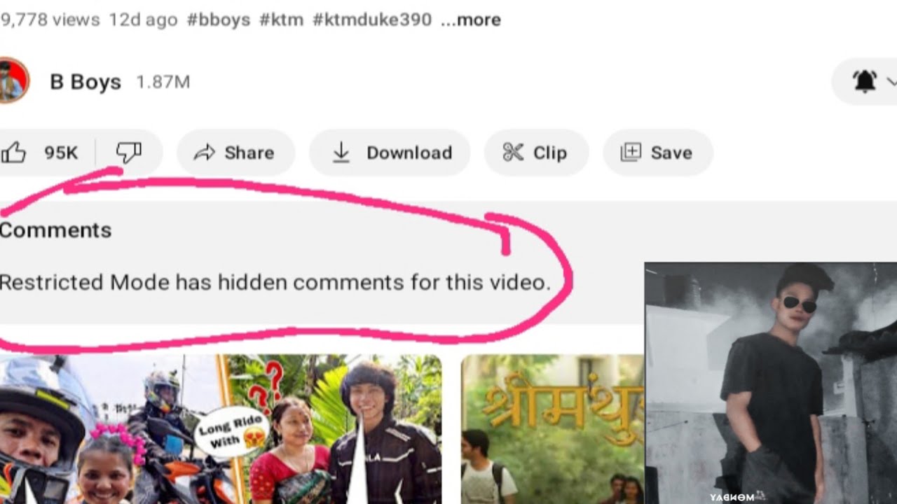 who to enable comment on YouTube videos restricted mode has hidden ...